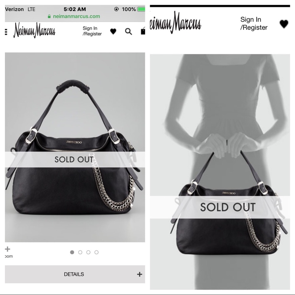 Jimmy Choo Blake Black Leather Biker Bag - Gem